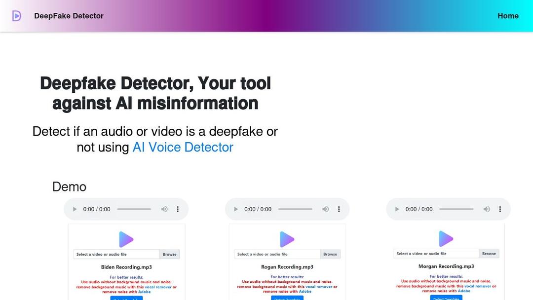 Deepfake Detector deepfake-detector